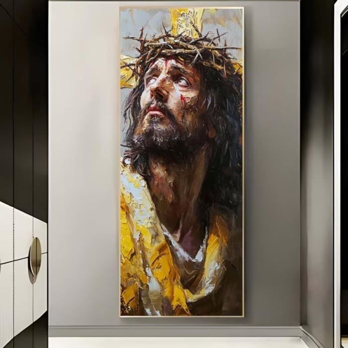 Jésus Religieux Diamond Painting Adulte Grand Format 60X30Cm, Peinture ...