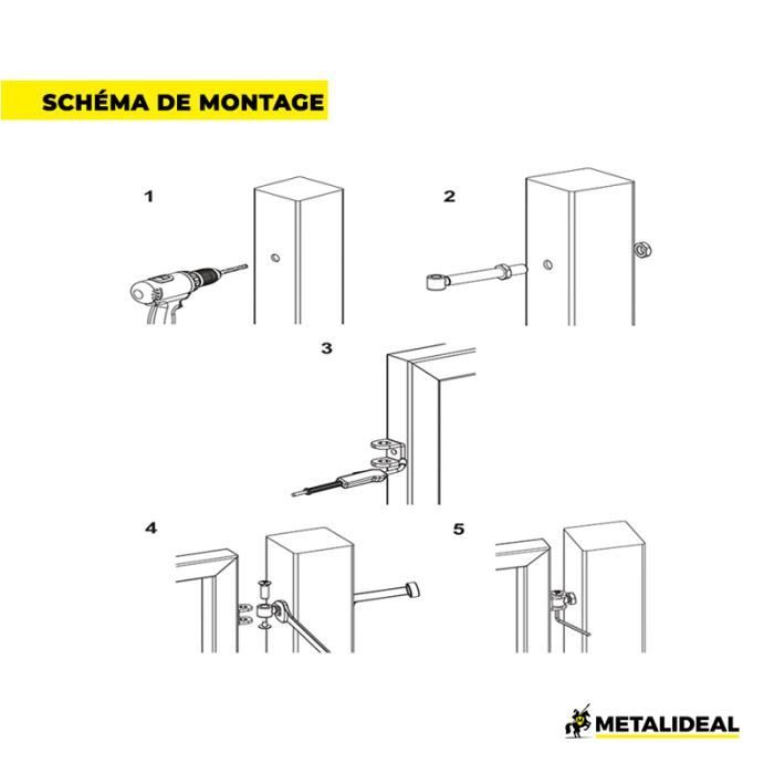 Gond réglable longue tige - dimension:18 - Cdiscount Bricolage