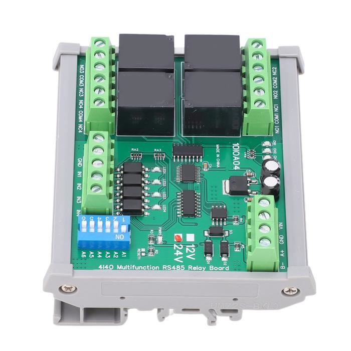 Fdit Module Relais 24v Module De Relais Rs485 Carte Pcb Rtu 4 Canaux