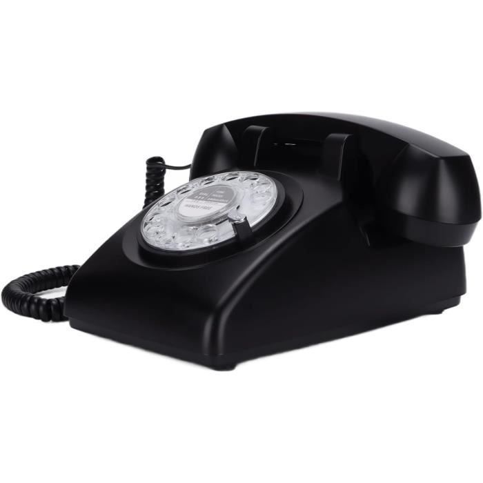 Téléphone Rotatif, Téléphone Fixe Rétro Vintage Pour La Maison ...