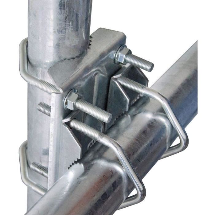 PremiumX Double collier de serrage pour mât - Systeme de collier de ...