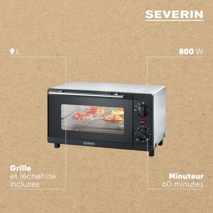Mini-Four 9 L Avec Grille Et Plaque De Cuisson Incluses, Four Posable ...