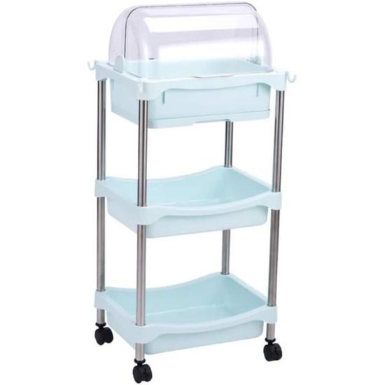 Chariot De Rangement sur Roues Chariots De Service De Cuisine avec Bac ...