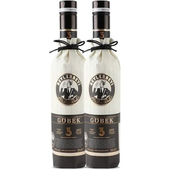 Beylerbeyi - Lot de 2 Bouteilles Göbek Raki 35cl - Eau de Vie Turque ...