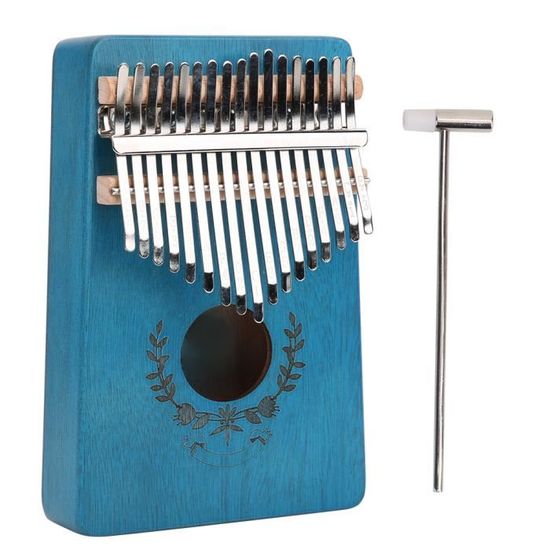 Kalimba à 17 touches Garosa - Petit Piano à Pouce Portable en Acajou ...