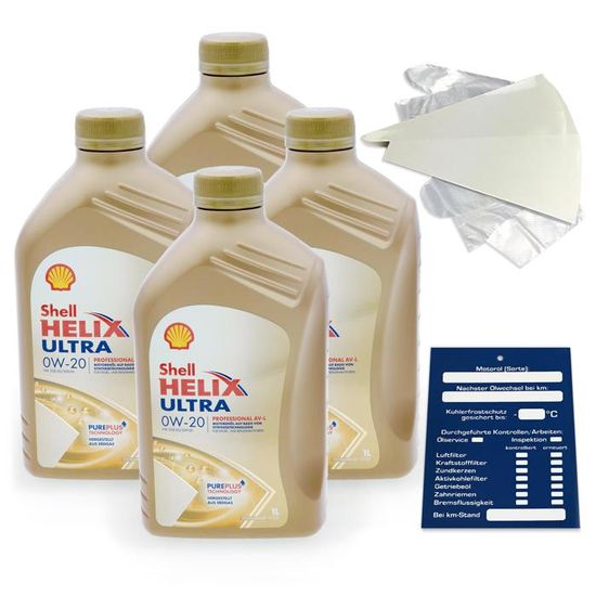 4 Litre Shell Helix Ultra Professional AV-L 0W20 Huile 550048040 Acea ...