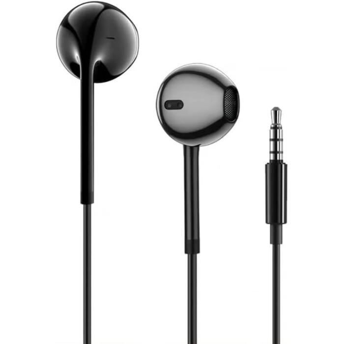Écouteurs filaires, écouteurs intra-auriculaires avec prise jack 3.5 mm ...