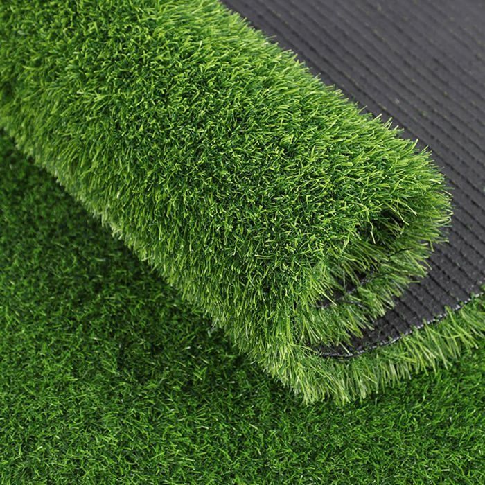 Green Gazon Artificiel, Réaliste Tapis de Gazon Synthétique Tapis D'herbe épais pour Terrasse ...