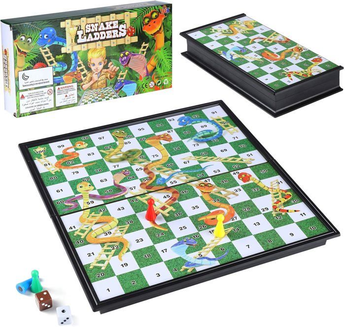 Snakes And Ladders,Jeu Serpents Et Échelles Traditionnel,Jouet ...