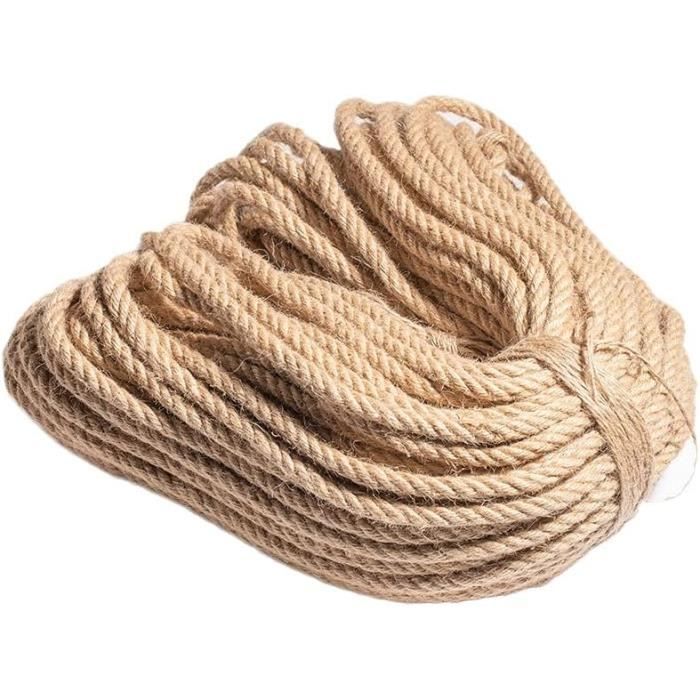 Naturelle Corde De Jute Ficelle Corde Chanvre 6 Mm, 8 Mm, 10 Mm, 12 Mm ...