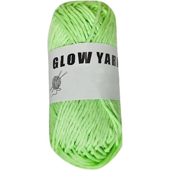 Pelotes De Fil À Tricoter 50G-2Mm X 70M Glow In The Dark Yarn Luminous ...