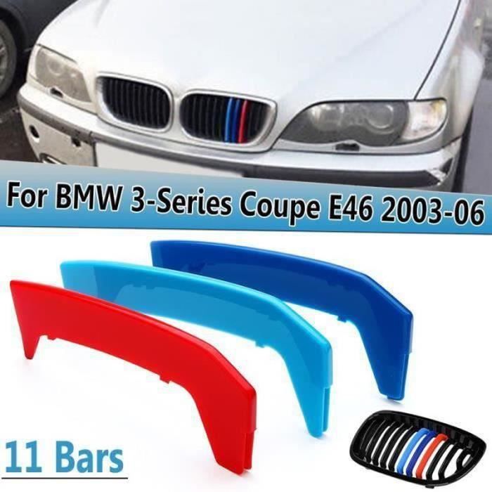 M Couleur Couverture Grille Calandre Bande Pour Série 3 E46 Coupé 2 ...