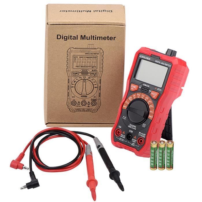 Poste a souder,JCD -Kit de fer à souder avec multimètre numérique 80W 220V,tension CA-CC,avec ...