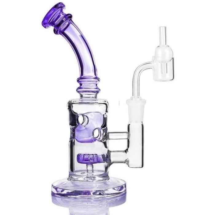 Bong en nid dabeille en verre Pipe à eau à fumer Perc Wax Dab Rig ...