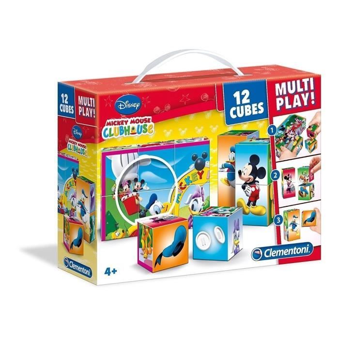 MICKEY Cubes 12 pièces Multi Play Clementoni - Cdiscount Jeux - Jouets
