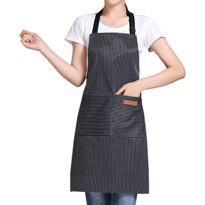 Chef Tabliers - 1 Pcs Tablier Avec Poches, Etanche Réglable Tablier ...