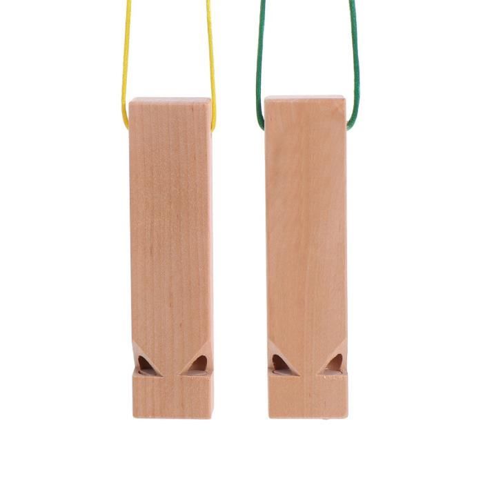 2pcs sifflet de train en bois jouets sifflets en bois enfants ...
