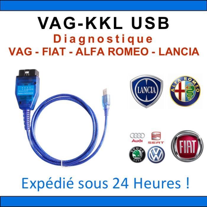 VAG KKL USB - Interface Diagnostique VAG FIAT ALFA LANCIA- VAG COM FIAT ECU SCAN - Achat / Vente ...