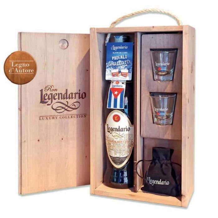 RHUM LEGENDARIO RUM LEGENDARIO ELIXIR 7 ANNI 70CL CONFEZIONE REGALO CON ...