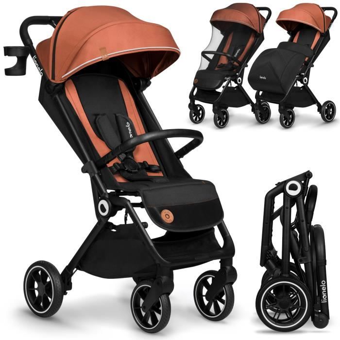 Poussette bébé compacte LIONELO Cloe - Jusqu'à 22 Kg - Système légère ...