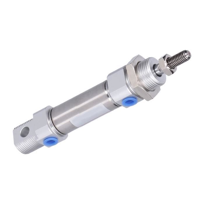 Mini vérin pneumatique Mini cylindre à air en acier inoxydable, tige de ...