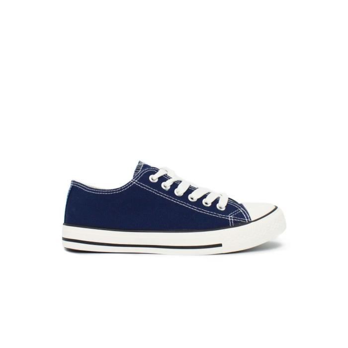 Basket Basse En Toile Homme