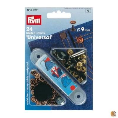 PRYM Rivets 9 mm Laiton Cuivre Antique - Cdiscount Bricolage