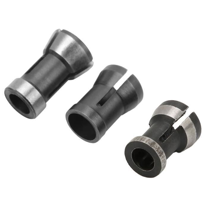 CHE 3 pièces 6 / 6.35 / 8mm adaptateur de mandrin travail du bois ...