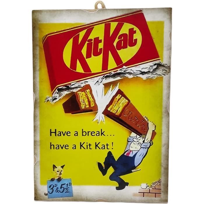 Tableau De Style Vintage Série Ancienne Publicité Vintage Kitkat ...