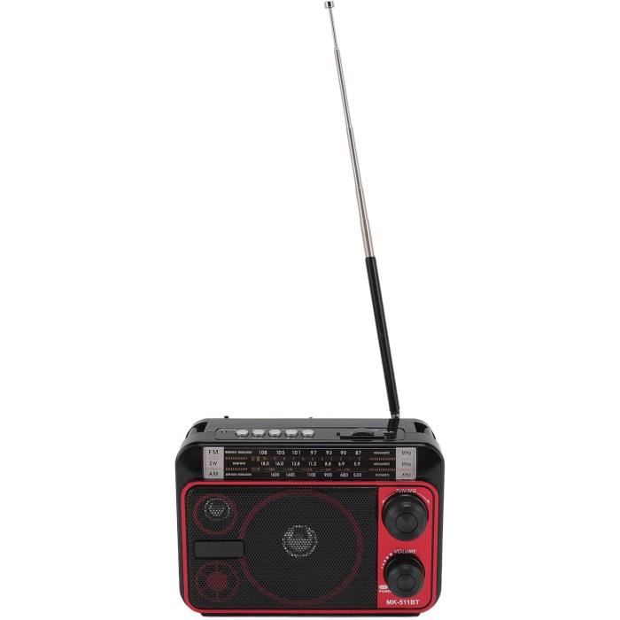 Radio Portable À Ondes Courtes Fm Am Sw, Bluetooth 5.0, Radio ...