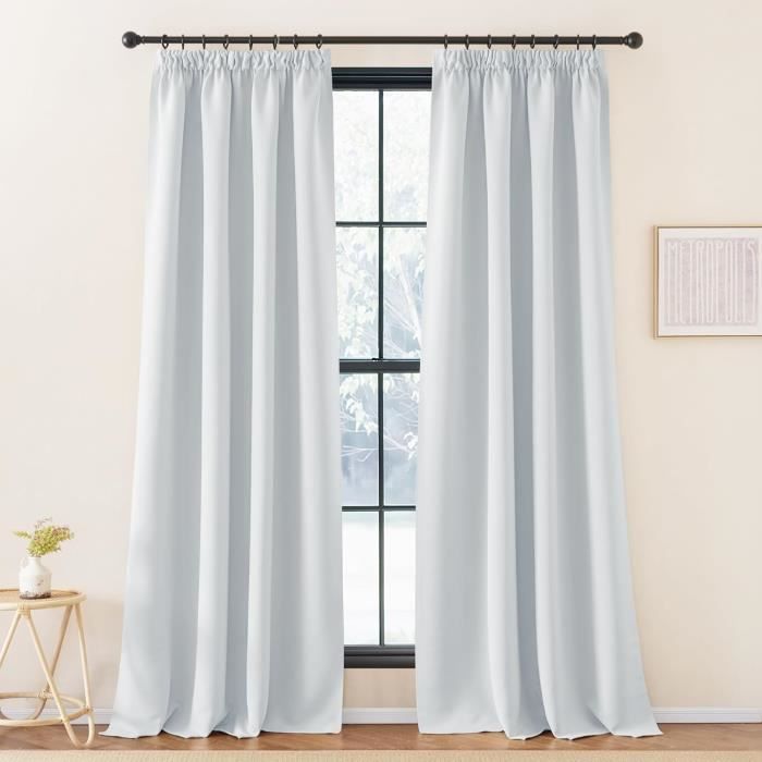 Rideau Occultant Galon Fronceur - Rideaux Isolation Thermique Anti ...