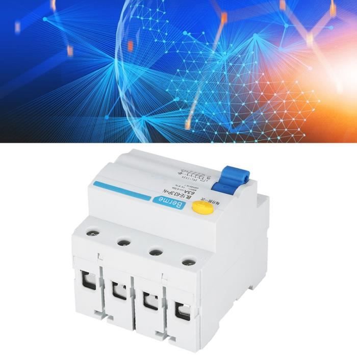 Disjoncteur de courant BL1E-63 3p N 63A RCCB 230V 30mA - Vvikizy - Cdiscount Bricolage