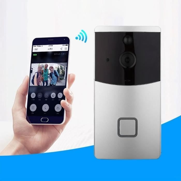 Interphone vidéo Caméra de sécurité Home HD 720P Intercom de sonnette ...