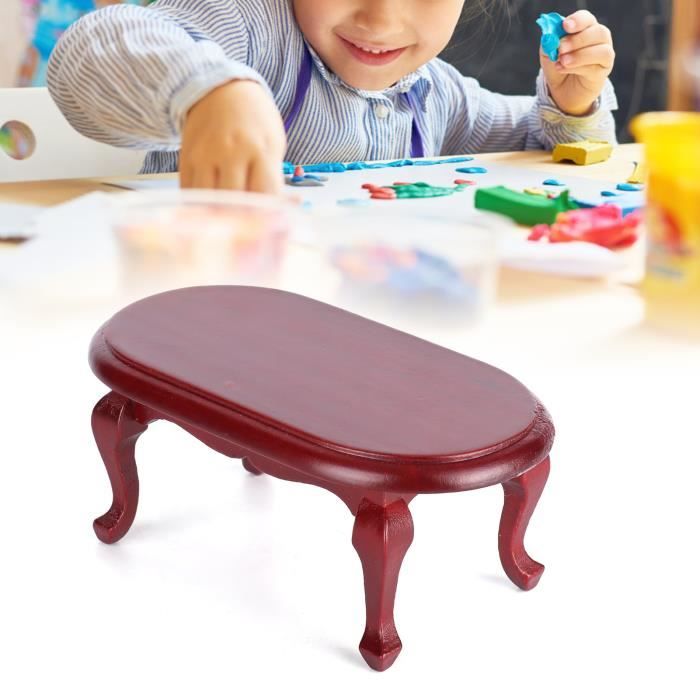 Zerodis mini meubles de maison de poupée Meubles en Bois de Maison de Poupée Miniature, Table ...