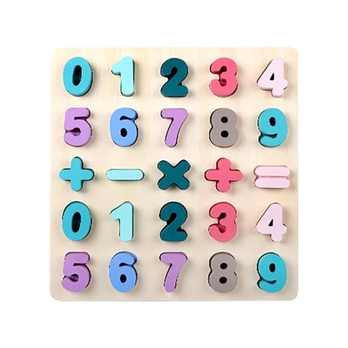 Ensemble de casse-tête alphabet, puzzle de lettres et de chiffres de ...