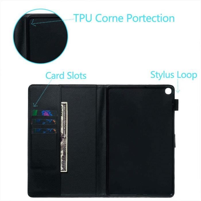 Etui Protection Samsung Galaxy Tab A 2019 10.1" SM-T510-T515, Unisung ...