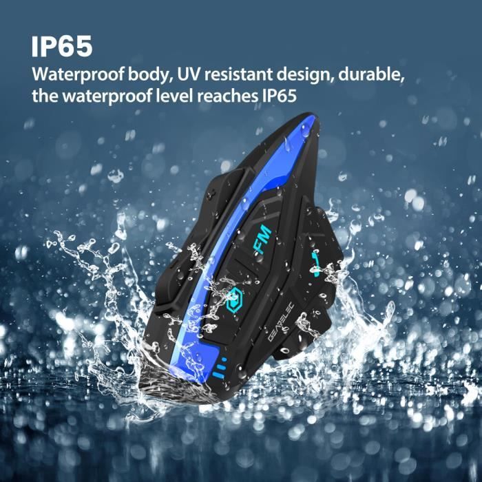 GEARELEC Intercom Moto Bluetooth, Intercom En Temps Réel pour 2 ...