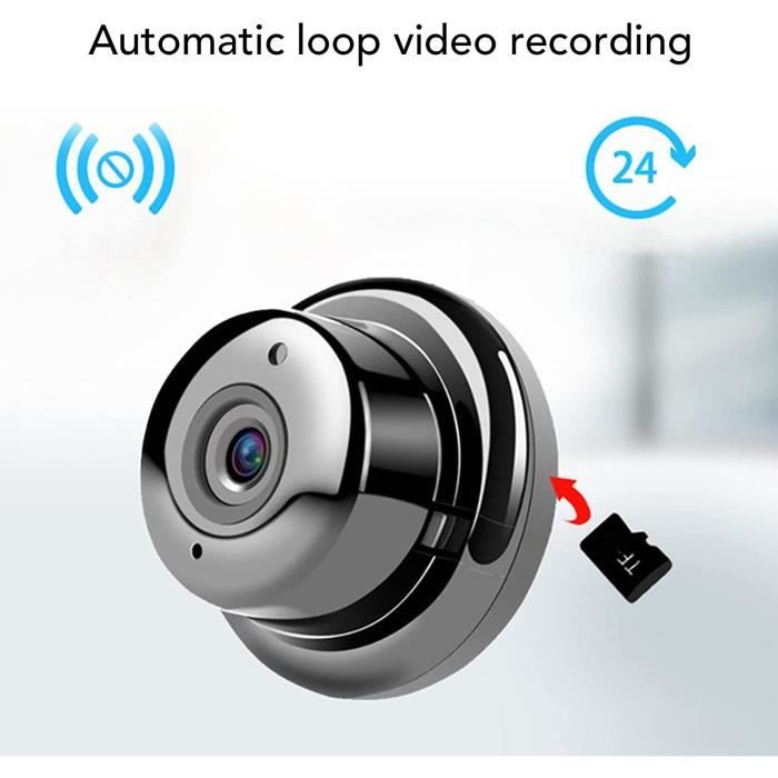 Mini Caméra Ip, Wifi Home Security Surveillance Nanny Camera 1080P Hd ...