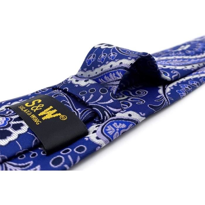 Shlax&Wing Ensemble De Cravates Pour Homme Cravate En Soie Violet ...