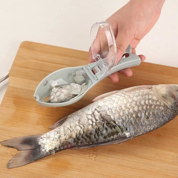 CZ07945-Grattoir manuel pour écailles de poisson avec couvercle autres ...