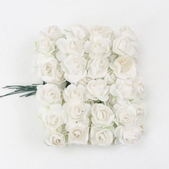 Objets décoratifs,Mini Roses artificielles en mousse,fausses fleurs ...
