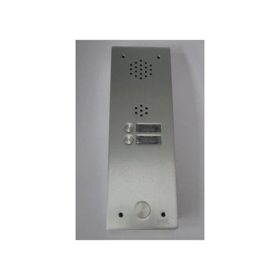 Plaque de rue alu 362x123x6mm interphone 1 rangée 2 postes BP pour ...
