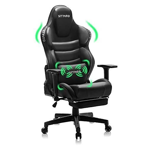 SITMOD Chaise Gaming Ergonomique Cuir PU Fauteuil Racer, Inclinable ...