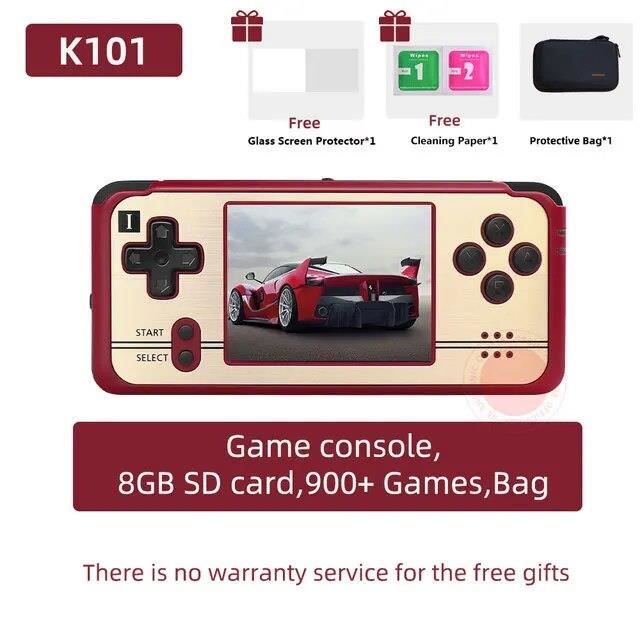 K101 avec sac 8G - Console de jeux vidéo rétro K101 Plus, avec écran ...
