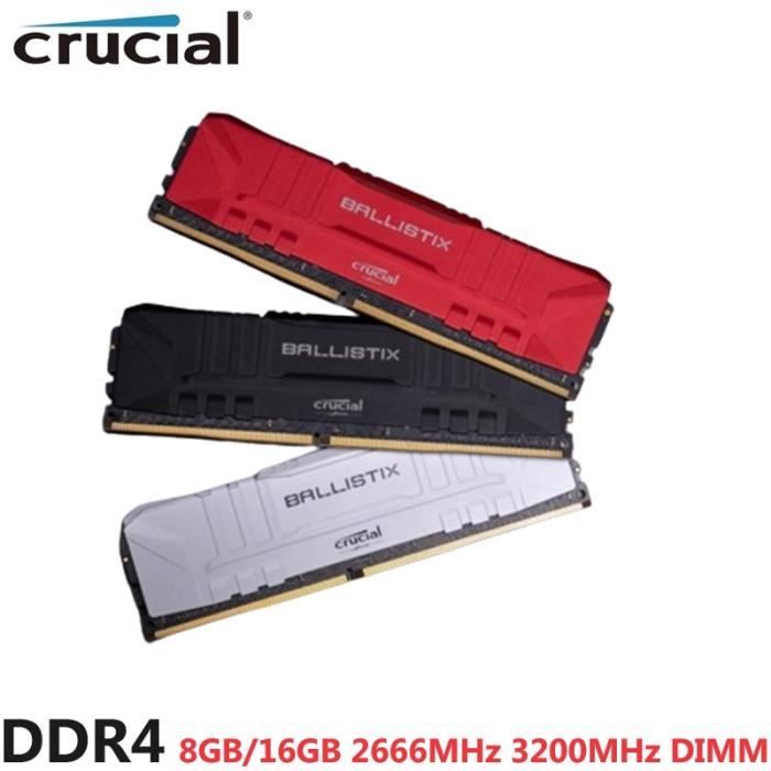DDR4 8 Go 3200 Rouge - Nina ial Ballistix Desktop Ram Memory XMP Overclocking DDR4 DIMM sans ...