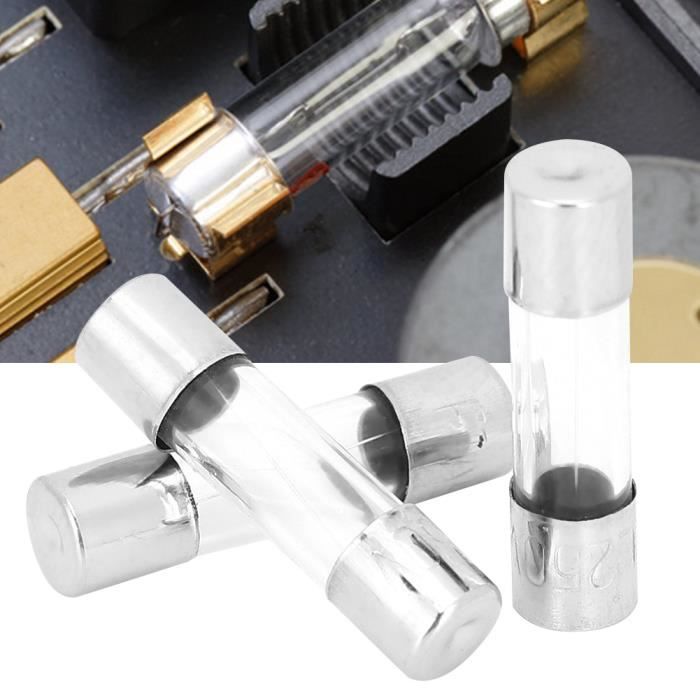 Fusible en verre à fusion rapide 100 pièces Fusible en verre circuit de coup rapide accessoires ...