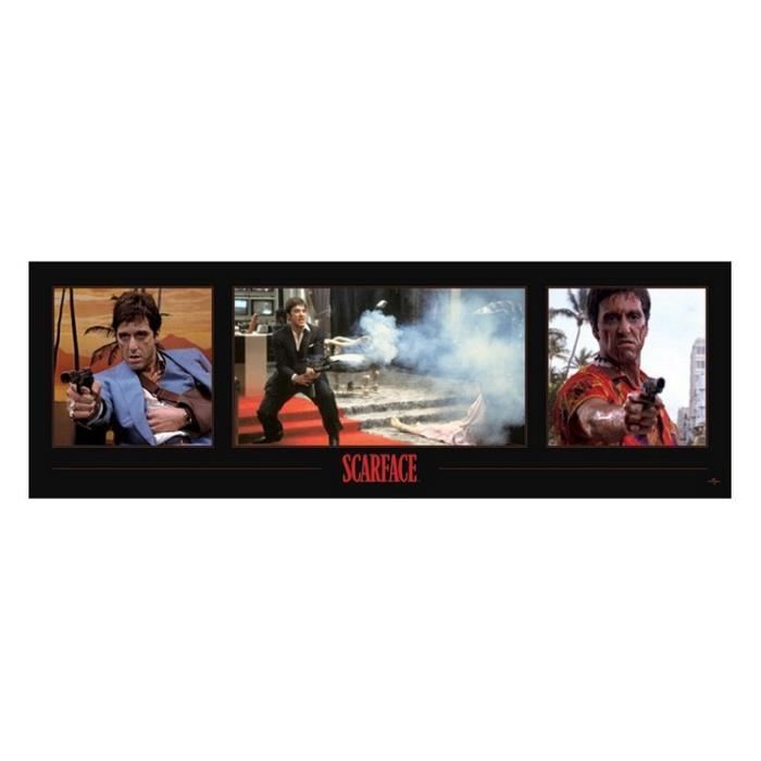 SCARFACE - Gun - 30,5x91,5cm - AFFICHE - POSTER - Cdiscount Maison