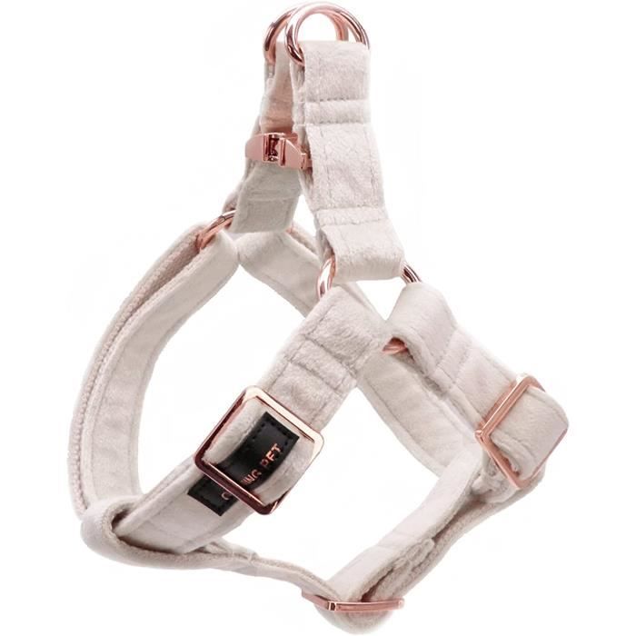Harnais pour chien en velours, licol pour chien, harnais réglable sans ...