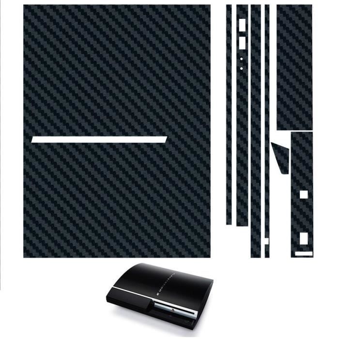 Sticker carbone PS3 Fat Noir - Cdiscount Informatique
