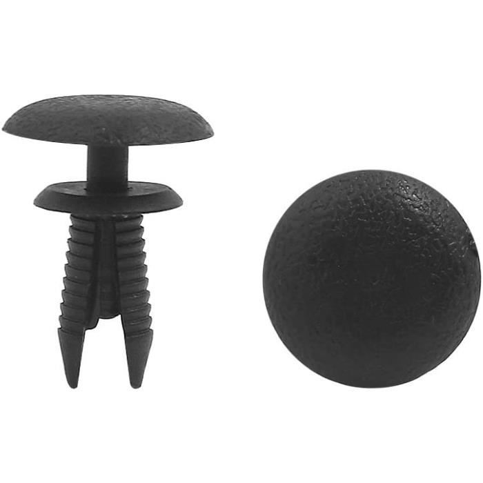 Sourcing Map 40pcs Rivet Fixation Plastique 8mmx20mmx23mm Noir Voiture ...